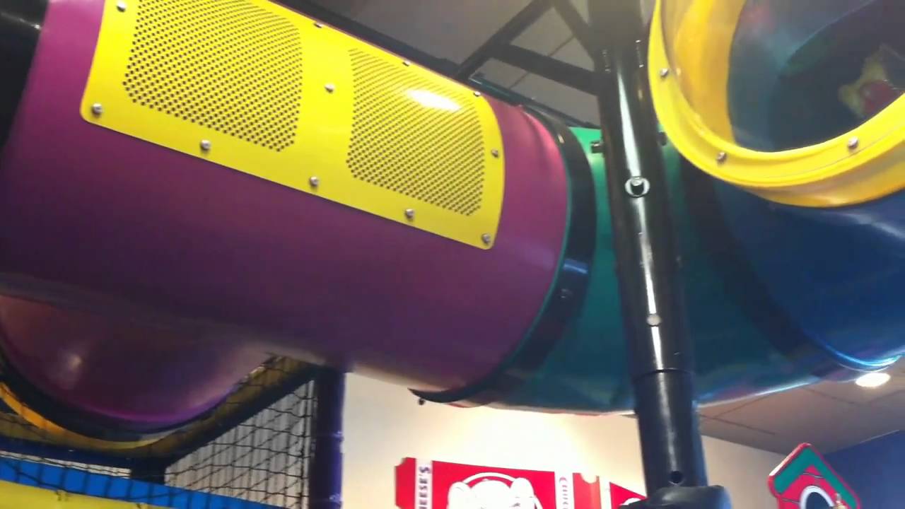 Alex on Chuck E Cheese Slide