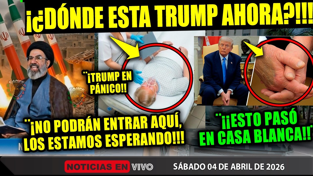 ¿FINAL DE TRUMP? ¡¿DÓNDE SE METIÓ?! EN PLENO AGARRÓN CON IRÁN ¡ESTO SE SABE DE ÚLTIMA HORA!