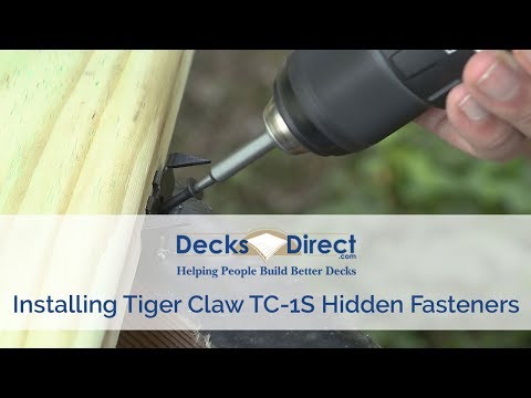 How to Install Tiger Claw TC-1S Hidden Fasteners