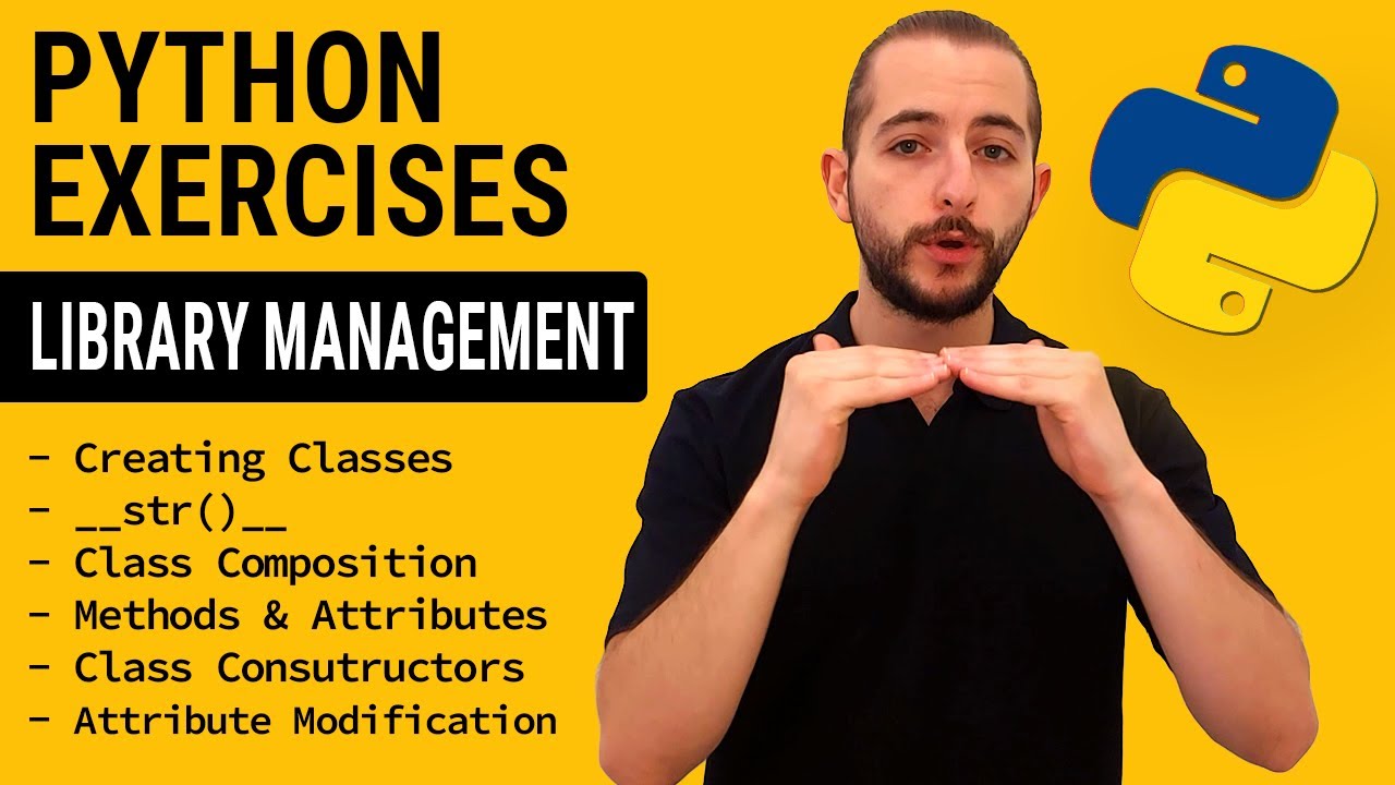 OOP Python Exercise | Library Management in Python | Beginner Level | With Challenges Application