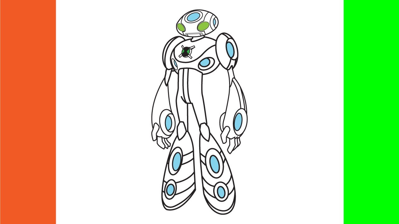 How To Draw Ultimate Echo Echo  From Ben10 Easy Step By Step