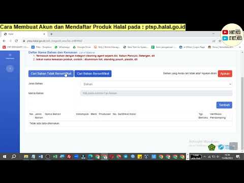 Cara Membuat Akun dan Mendaftar Produk Halal - ptsp.halal.go.id