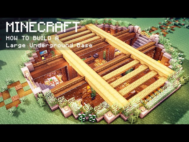 Minecraft: How To Build a Large Circular Underground Base Minecraft Map