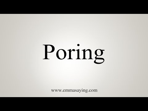 How To Say Poring