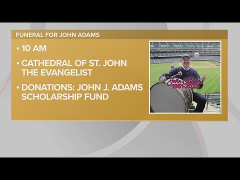 Cleveland baseball drummer John Adams to be laid to rest Saturday