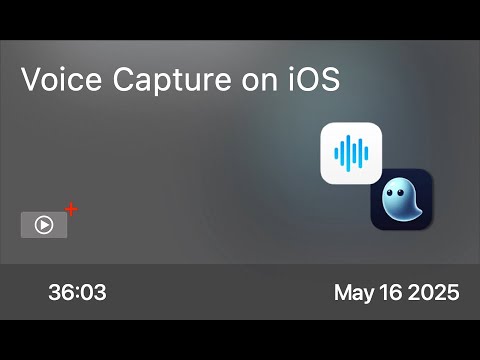 Voice Capture on iOS - Preview