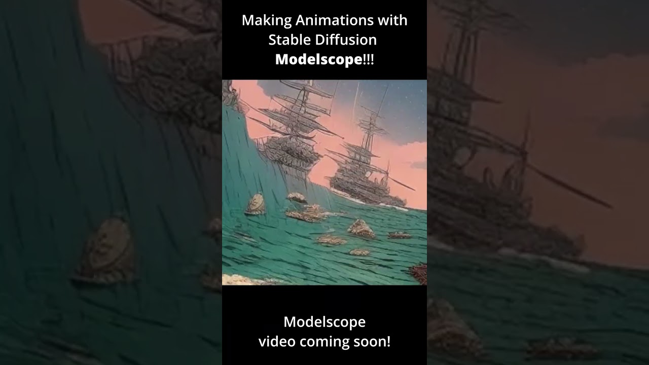 Making Animations in Stable Diffusion with Modelscope!!!