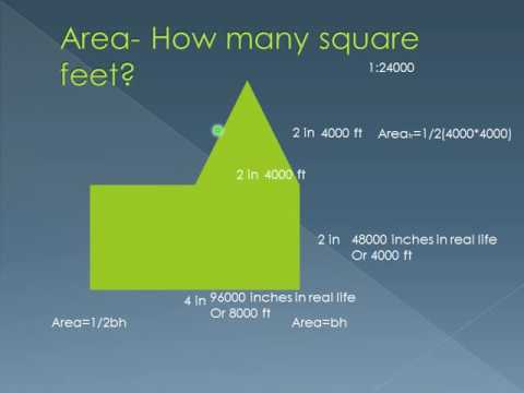 How to calculate area of topographic map features (buildings, etc)