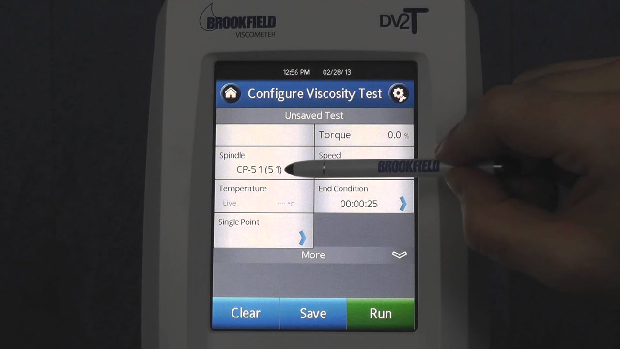 Quick Start: Viscosity Test on the Brookfield DV2T Viscometer and DV3T Rheometer