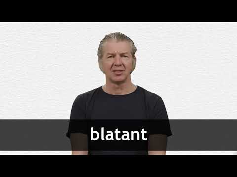 How to pronounce BLATANT in American English