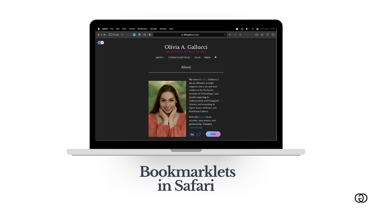 Add a Bookmarklet to Safari | Olivia A. Gallucci
