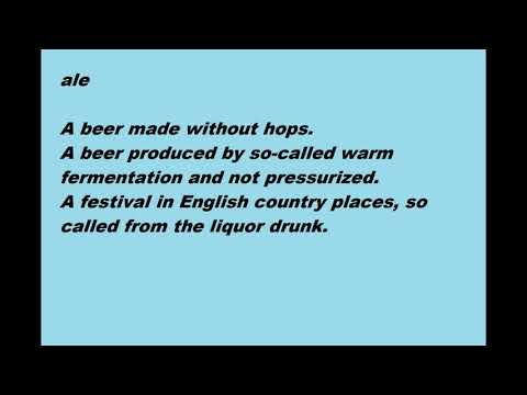 ale meaning