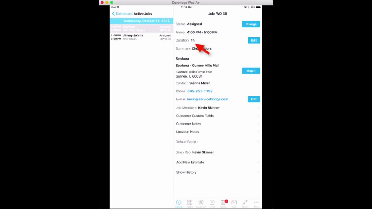 ServiceBridge | Navigating iOS App