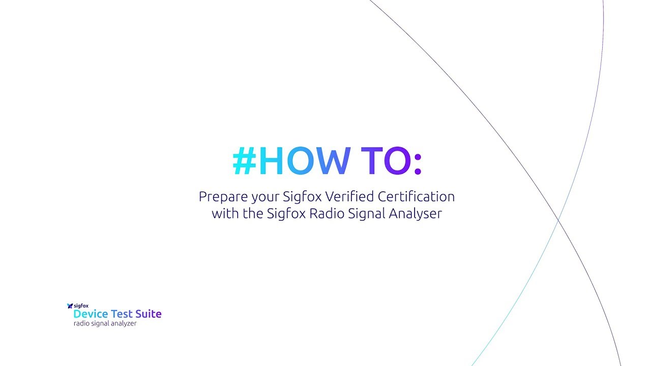 Sigfox Radio Signal Analyser tutorial