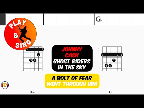 JOHNNY CASH Ghost Riders in the Sky FCN GUITAR CHORDS & LYRICS