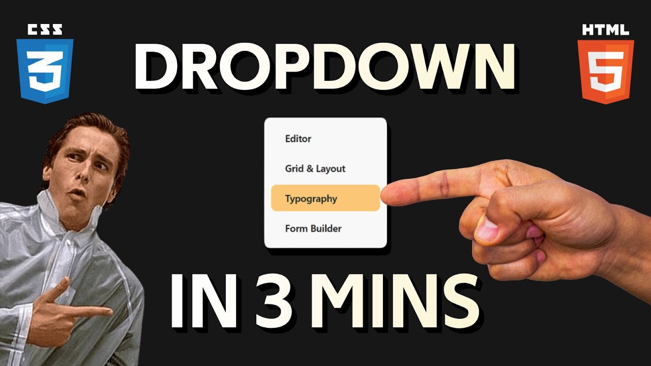How To Make CSS Dropdown Menu Using HTML and CSS!