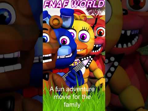 FNAF World in the style of fnaf movie poster#fnaf