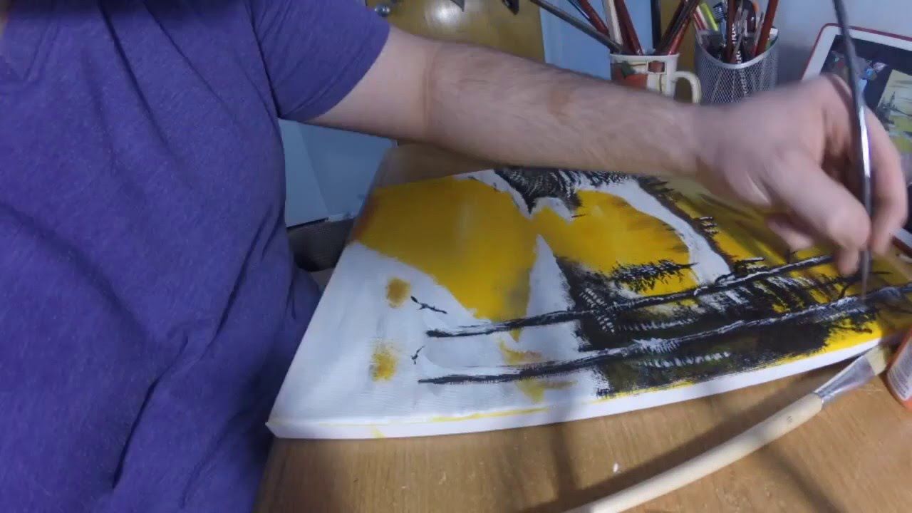 Golden Glow  - Bob Ross Tribute