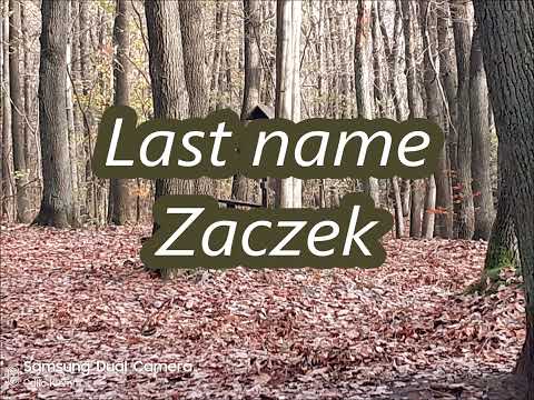 Last name Zaczek meaning and origin