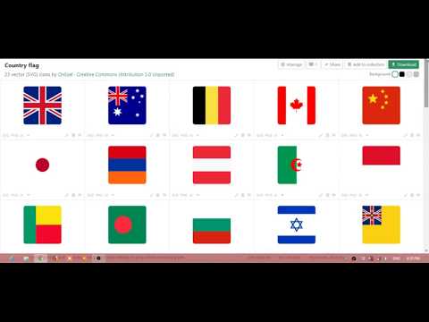 Free Country Flags Vector Icon Set Download