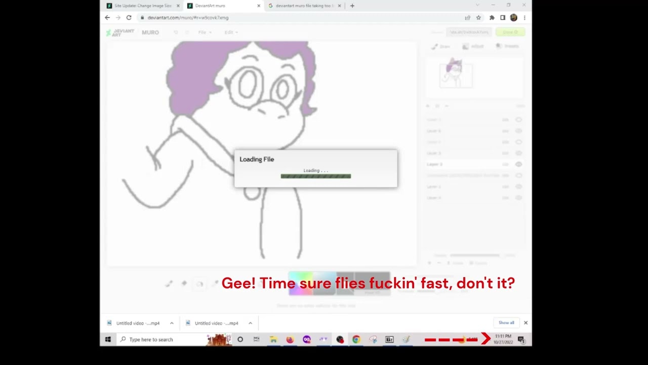 My problems with DeviantArt Muro. (IT WON'T LOAD!!!)