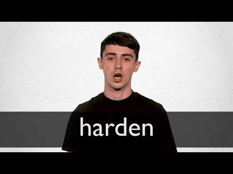 How to pronounce HARDEN in British English