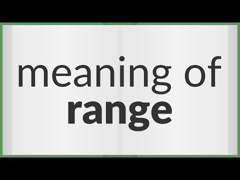 Range | meaning of Range