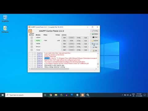 Why my XAMPP Apache cannot start in Windows 10 Tutorial