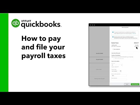 How to pay and file your payroll taxes in QuickBooks Online Payroll