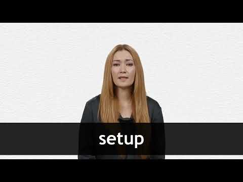 SETUP definition in American English | Collins English Dictionary