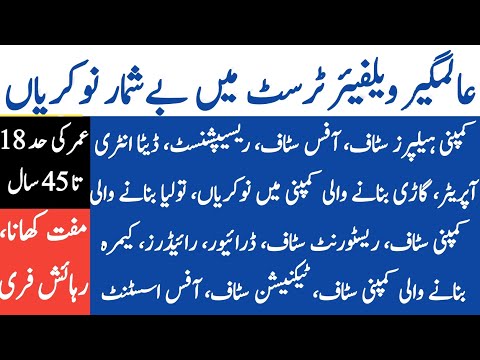 Biggest Announcement| Biggest Staff Jobs in Alamgir Welfare Trust| All Company Jobs| High Paying Job