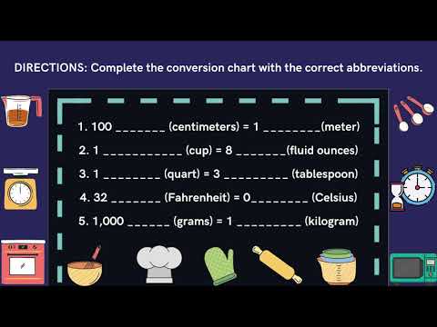COMMON COOKING CONVERSION MEASUREMENT