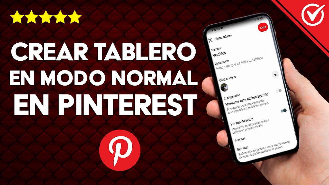 Cómo Crear Tablero Pinterest en Modo Normal o Secreto - Paso a paso
