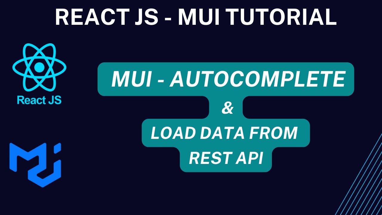 MUI Autocomplete in React JS & loading data from API Call| React JS - MUI Tutorial