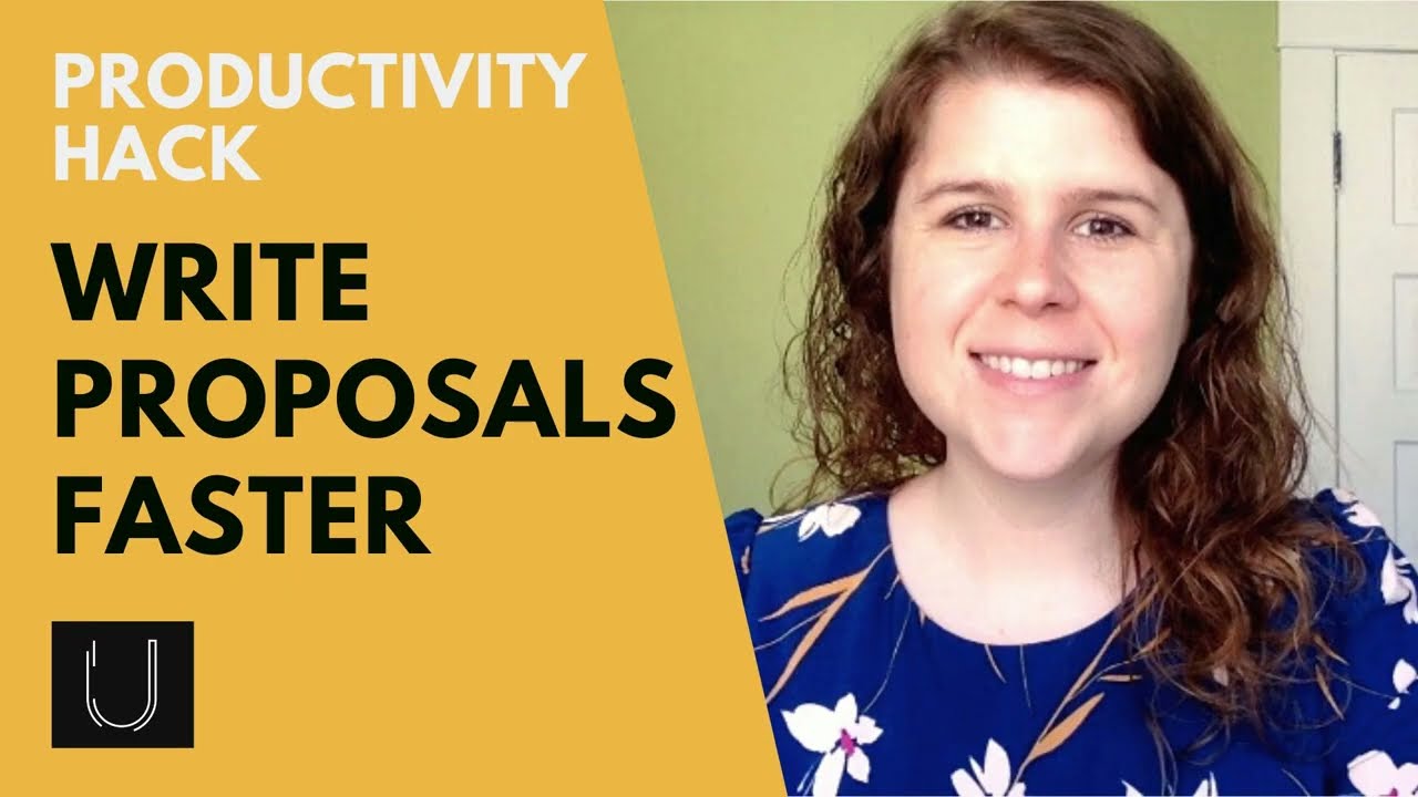 Productivity Hack  How to Write Proposals Faster