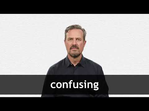 CONFUSING definition and meaning | Collins English Dictionary
