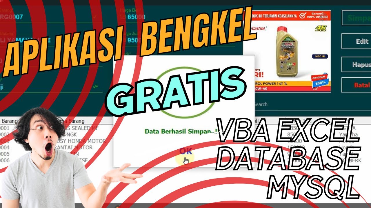 Cara Membuat Aplikasi Bengkel Menggunakan VBA Excel