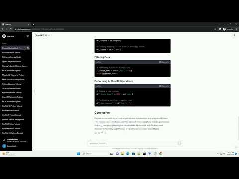 use of pandas library in python