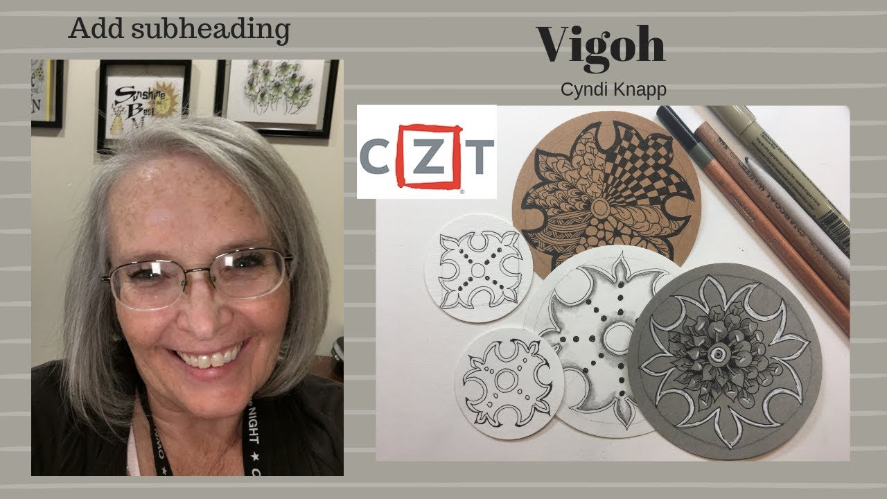 Tangle Art Lesson Vigoh Tangle Pattern #357