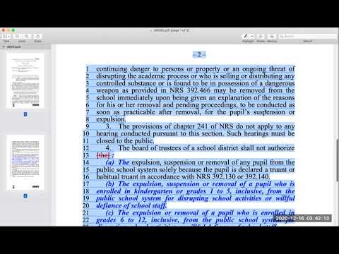 What is the process for suspension expulsion in Clark County School District!