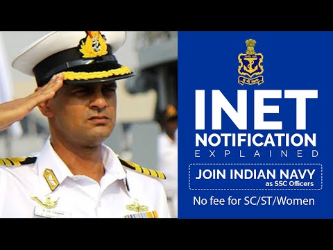 INET Notification Explained - Join Indian Navy as SSC Officers, No Fee for SC/ST and Women