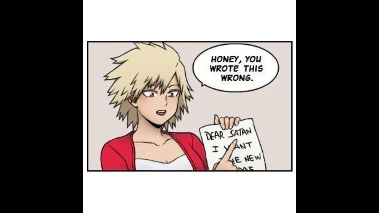 Bakugou Writes Satan Instead Of santa Mitsuki Funny BNHA Comic Dub MHA Boku No Hero Academia #shorts