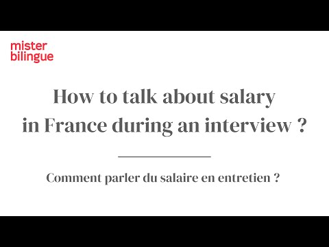 How to talk about salary during a job interview in France