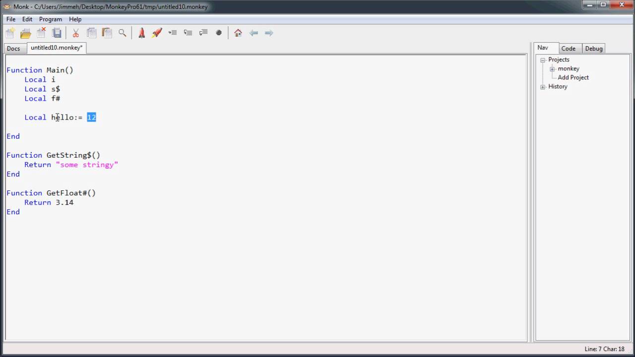 Advanced Programming in Monkey - 15 Short-cuts and Strict