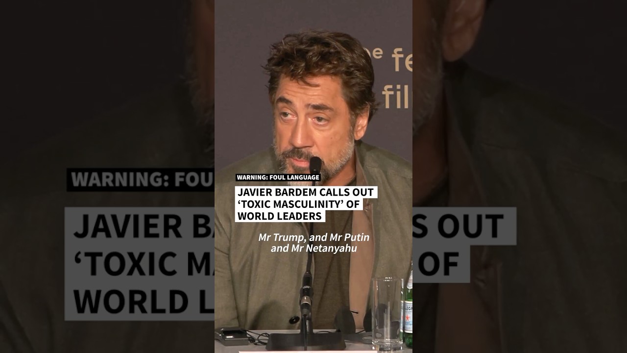 Javier Bardem calls out 'toxic masculinity' of world leaders | AFP