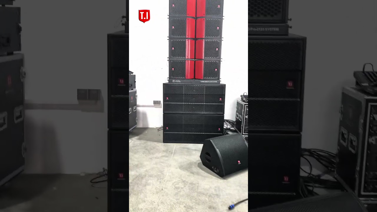 T.I Pro Audio PRO2123 – Dual 12” Three-Way High-Performance Line Array Speaker #dj #music #linearray