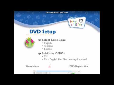 Baby Einstein: World of Words 2012 DVD Menu Walkthrough