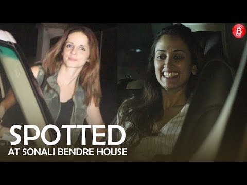 Close friends Sussanne Khan and Gayatri Oberoi visit Sonali Bendre at her residence