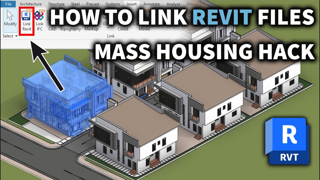 How To Link Revit files/ Linking Files In Revit 2024