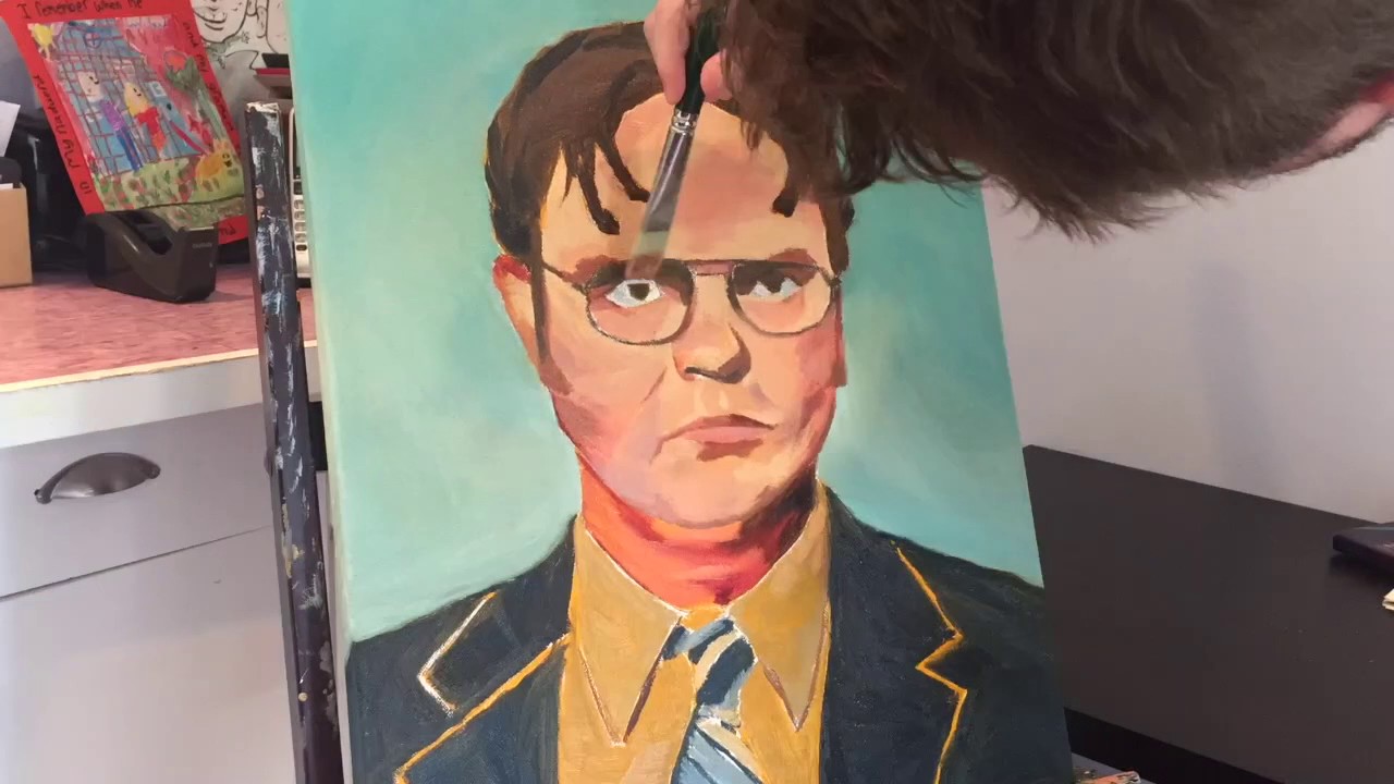 Painting Dwight Schrute